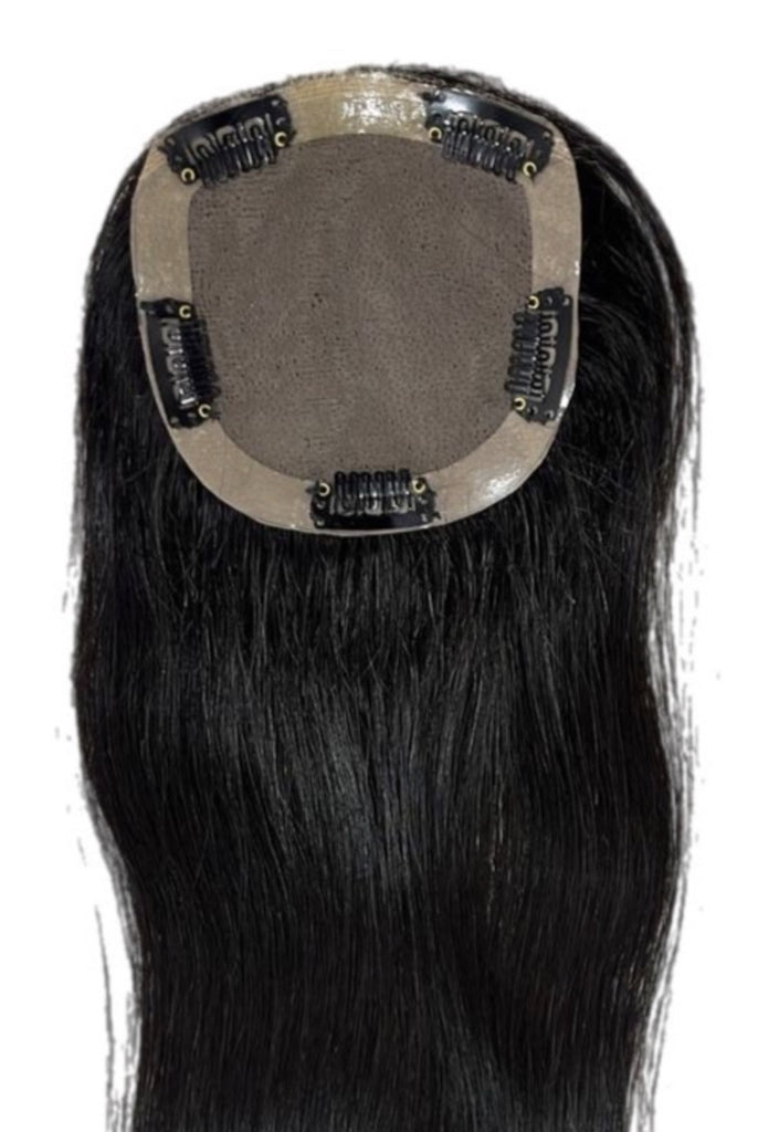 Human Hair Silk Base Top Closure, Virgin Hair Topper, Silk Closure