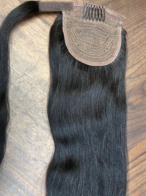 Real Hair Ponytail Extension - Remy Human Hair Clip Pony Tail Hair Ext